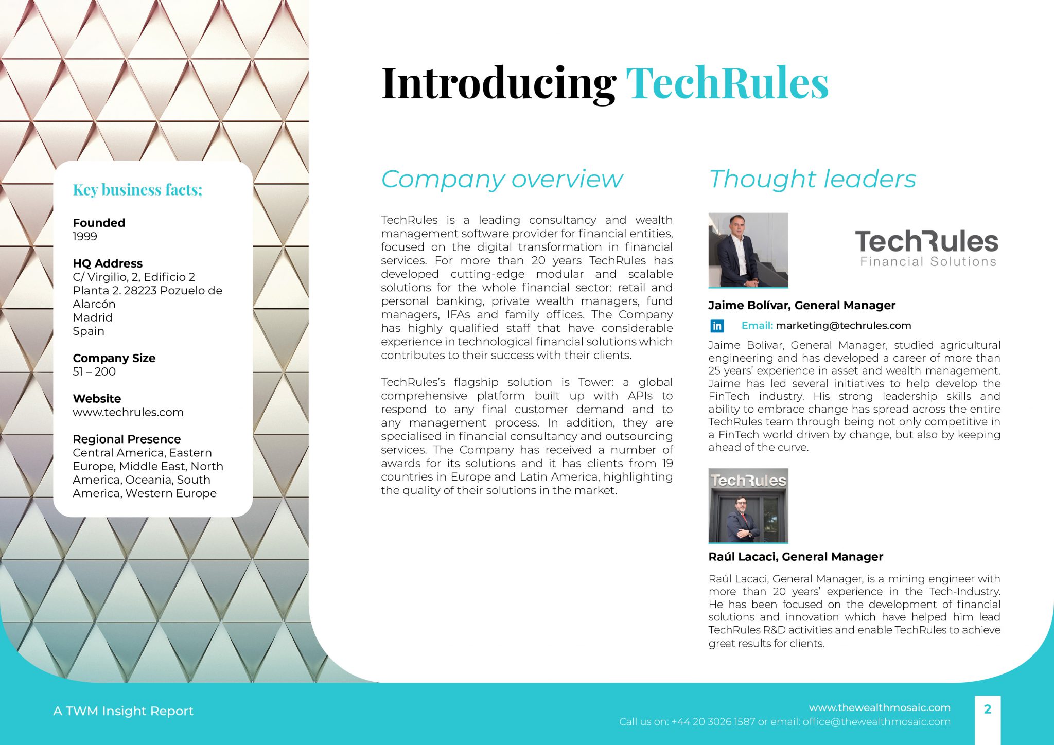 Introducing TechRules, by the Wealth Mosaic - TechRules