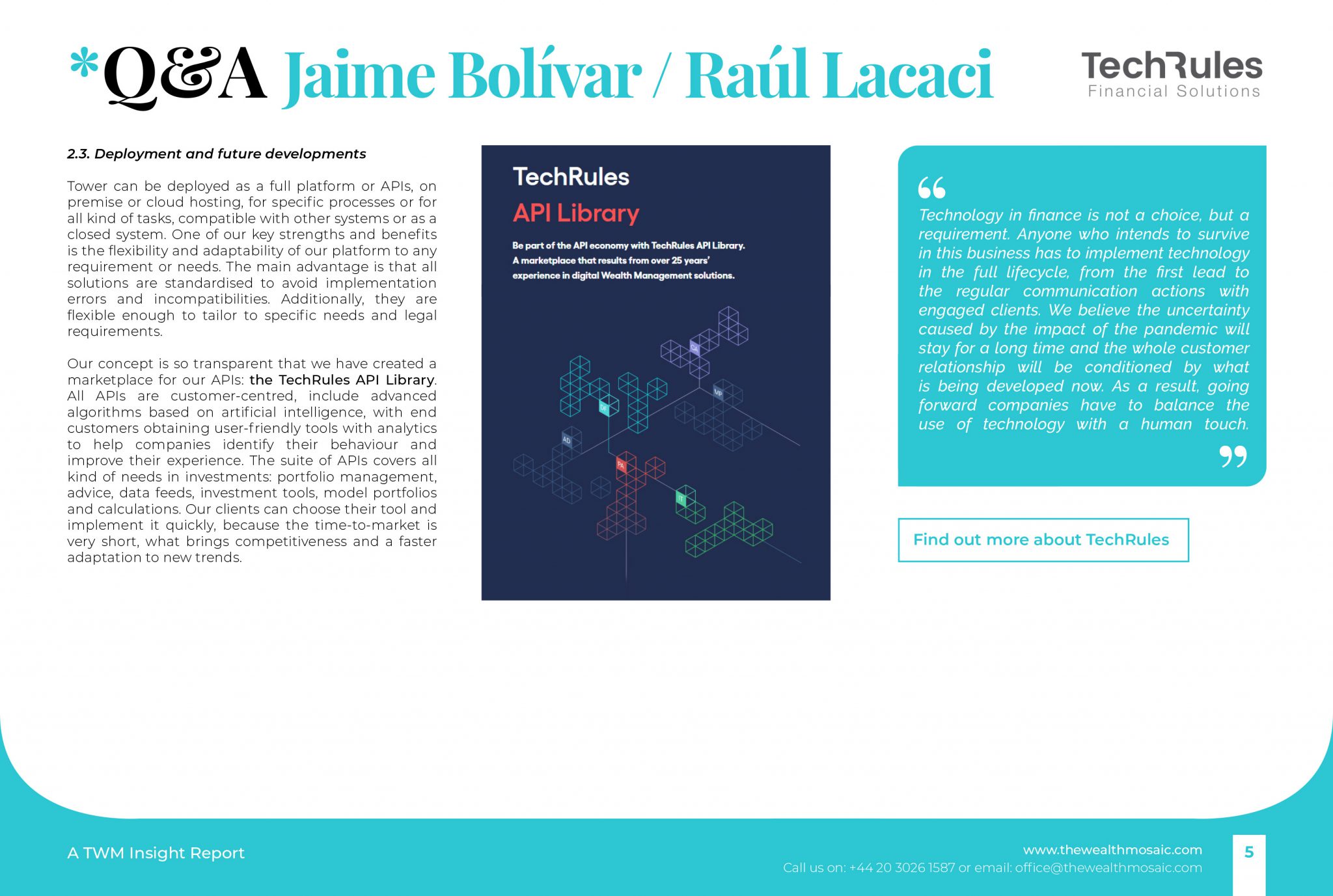 Introducing TechRules, by the Wealth Mosaic - TechRules